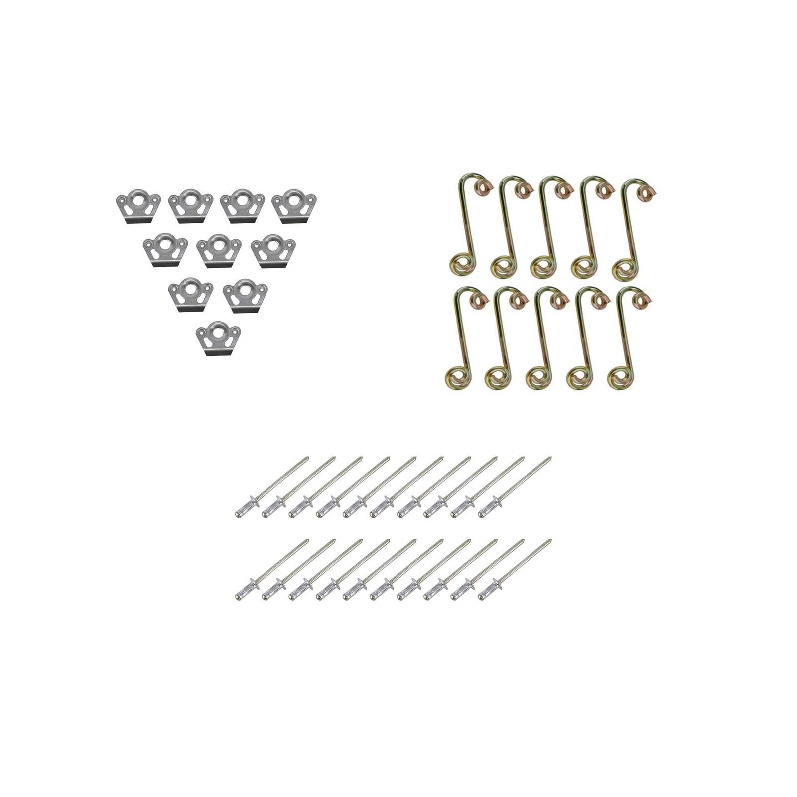 Tapered 1/4 Turn Fastener Plates and Flat Springs