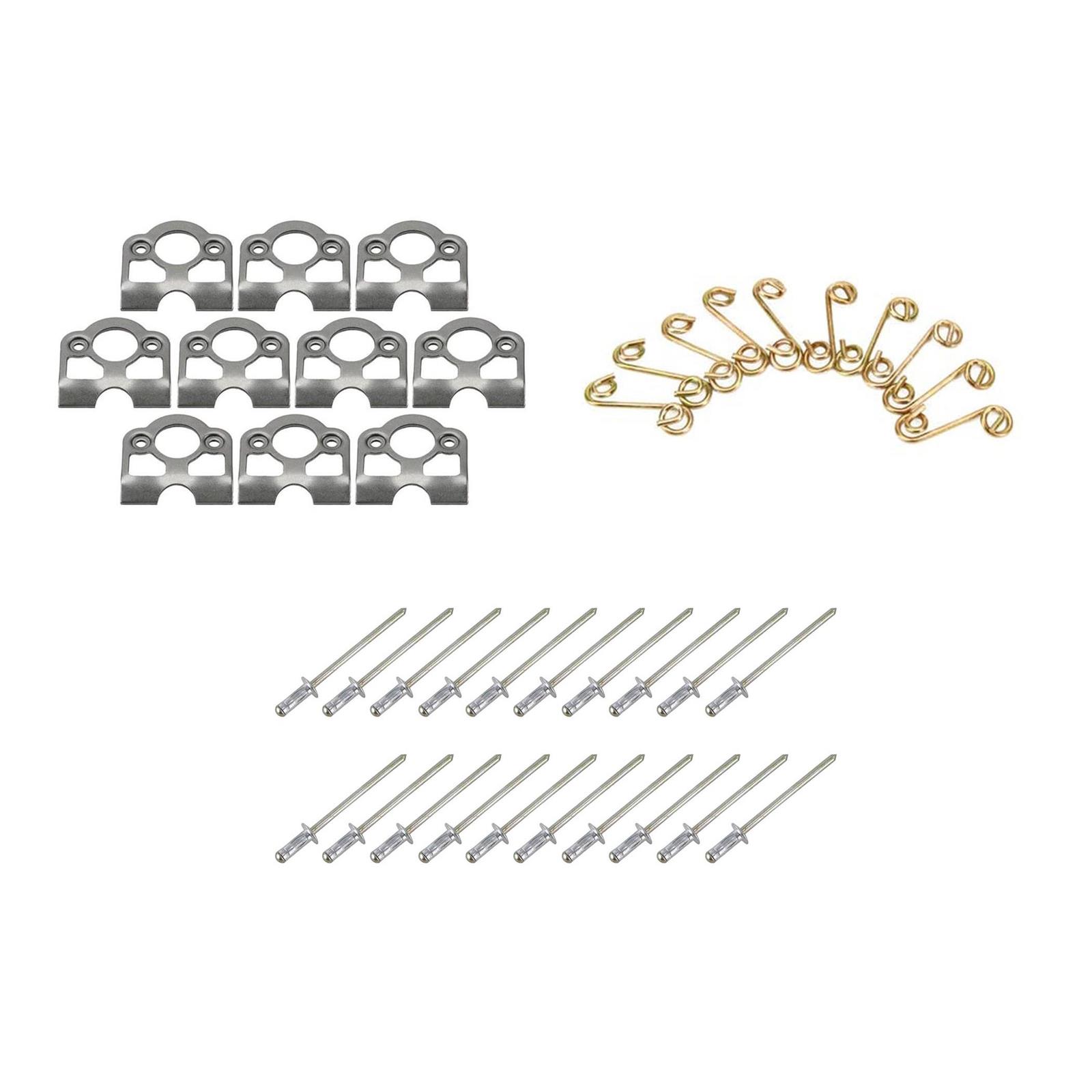 Scalloped 1/4 Turn Spring Plates and Stepped Springs, .375