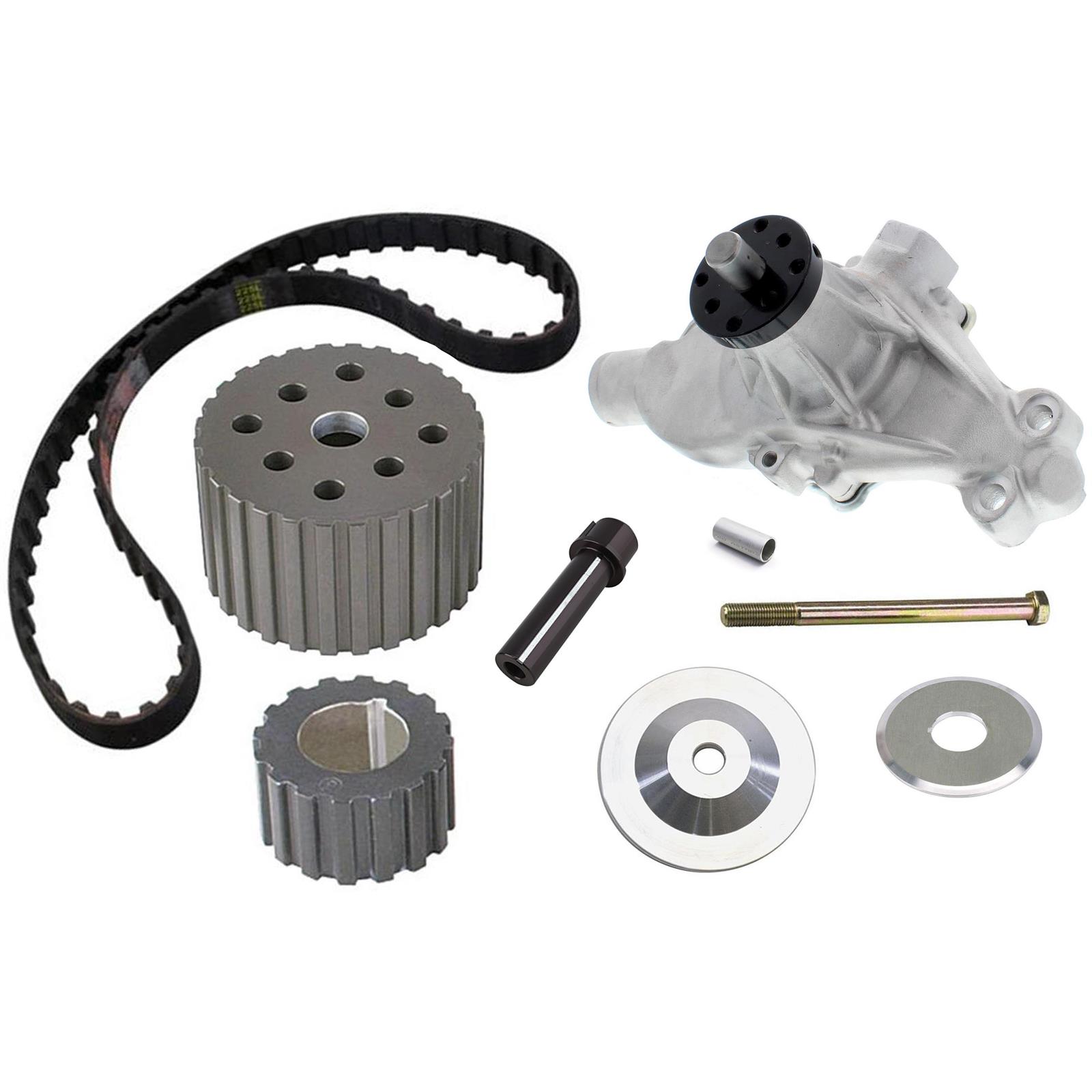 Small Block Chevy Adjustable Water Pump with Gilmer Drive