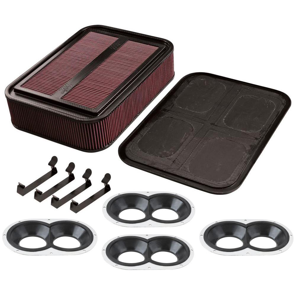 K&N Sprint Car Air Cleaner with Air Box Seal, 2.5-2.75, w/Hole