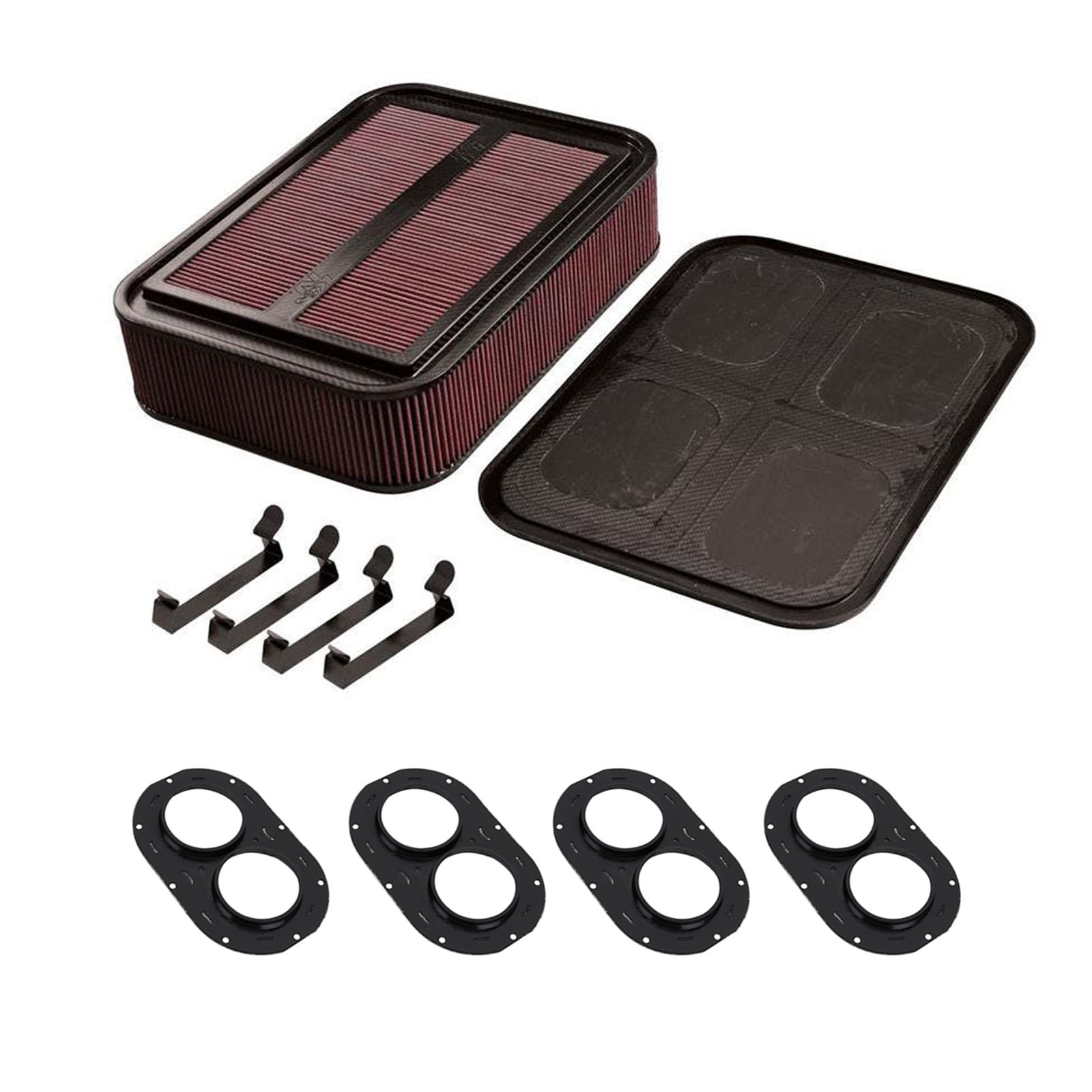 K&N Sprint Car Air Cleaner with Air Box Seal, 2.75 - 3.15, w/Hole