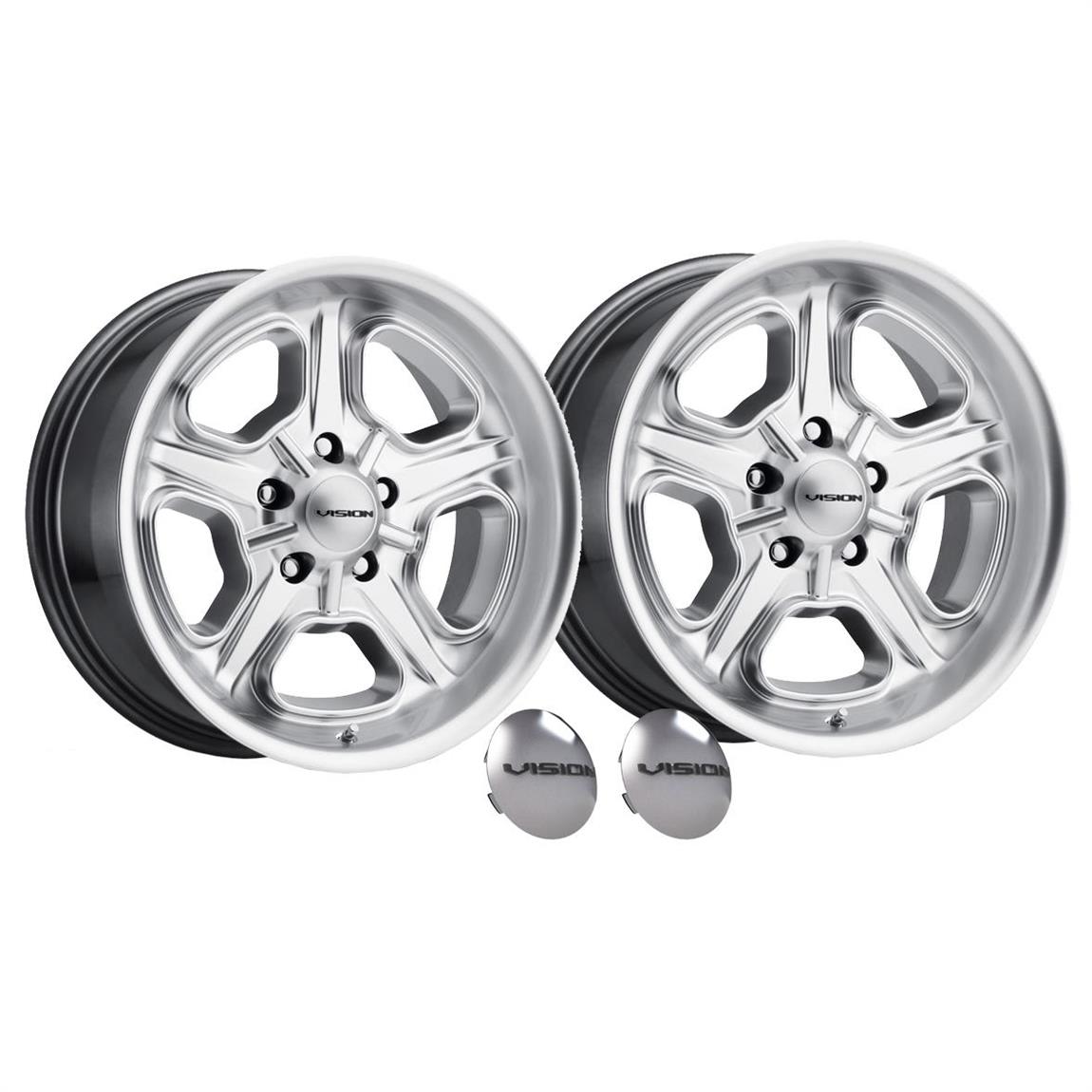 Vision American Muscle 147 Daytona Wheel Kit, 15X7