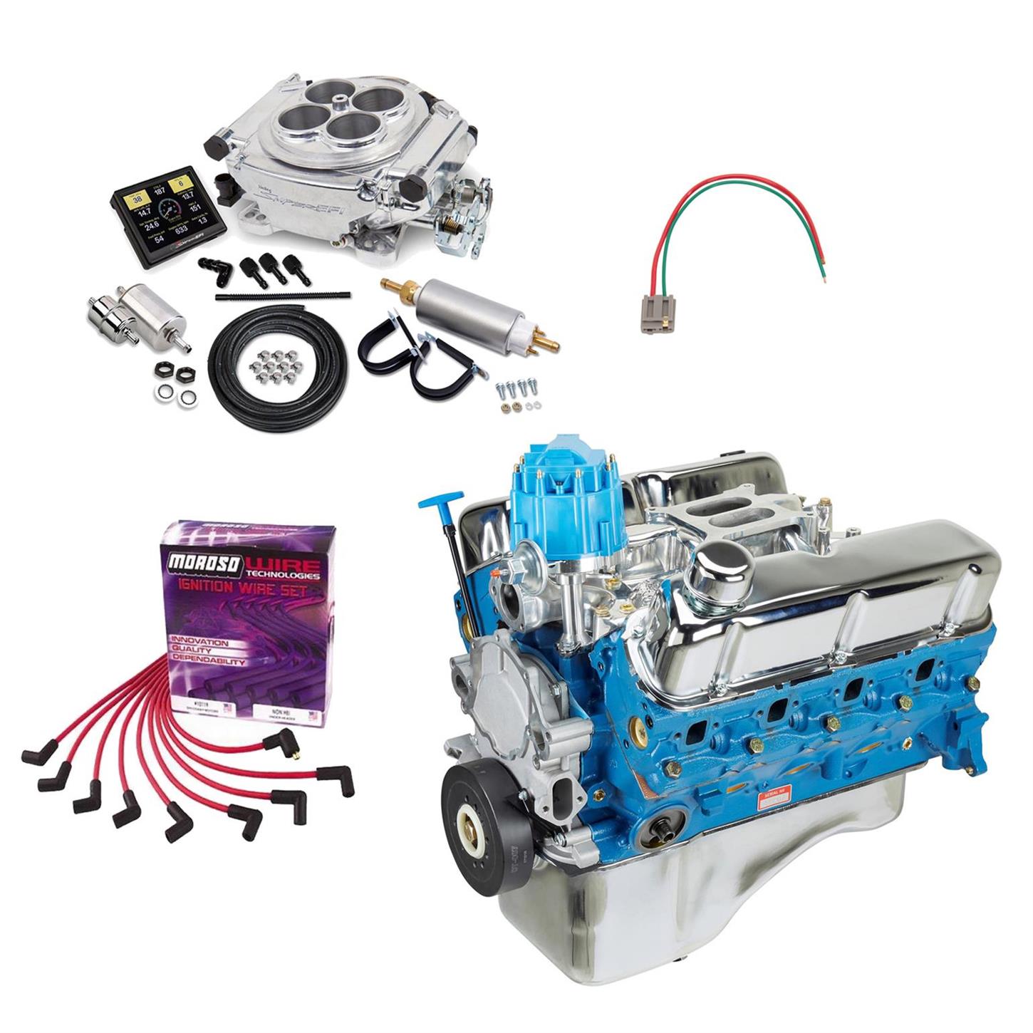 BluePrint 302 Ford Hot Rod Crate Engine Kit,Sniper EFI,Shiny