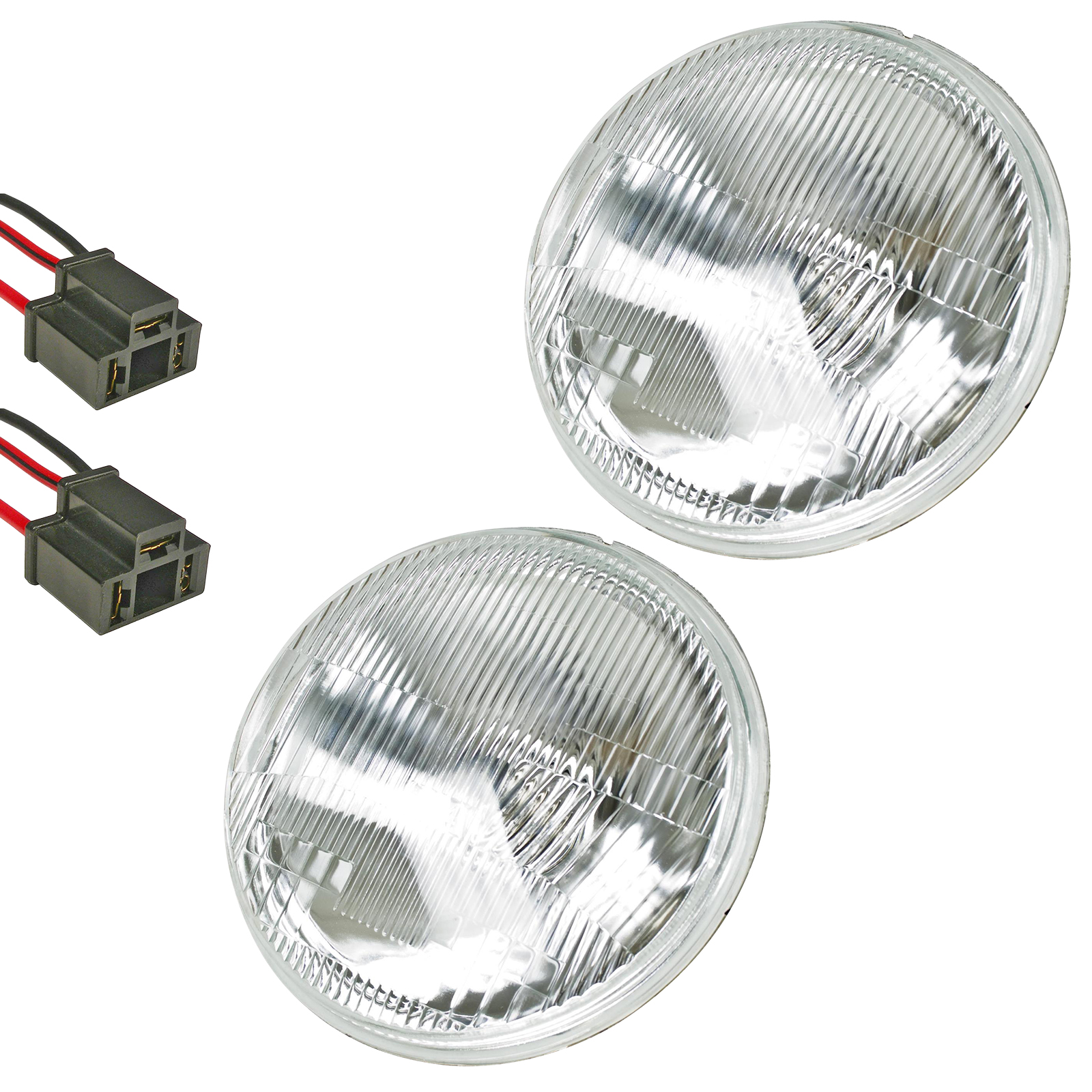 Speedway Motors H4 Headlight 7 Inch Round w/Pigtail Kit