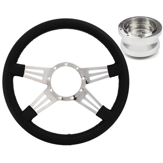 Lecarra Mark 9 Double Slot Steering Wheel w/Hub Adp Kit,Plastic