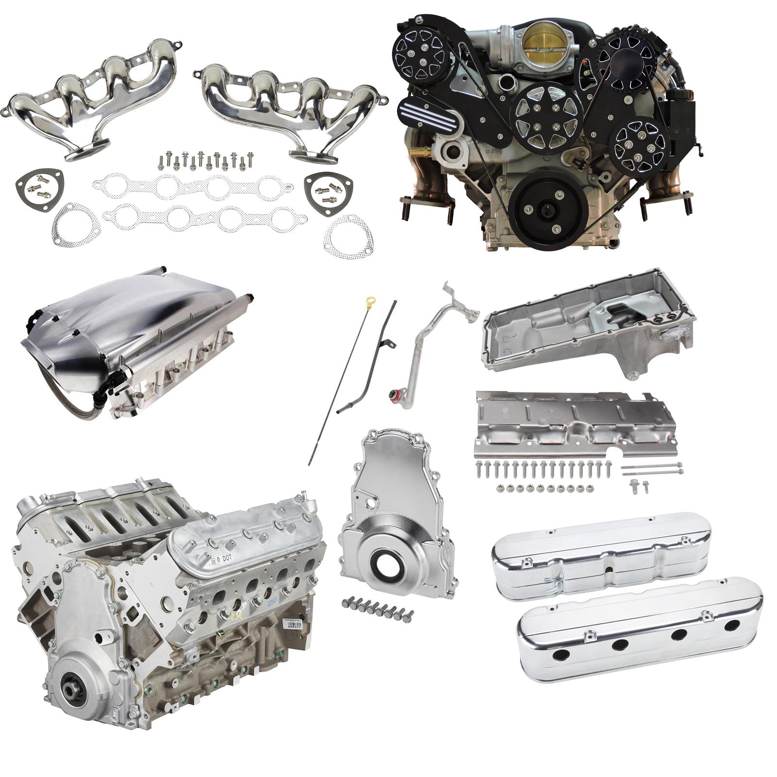 LS Gen III 5.3L Crate Engine Kit, 475HP/435TQ, Billet Aluminum