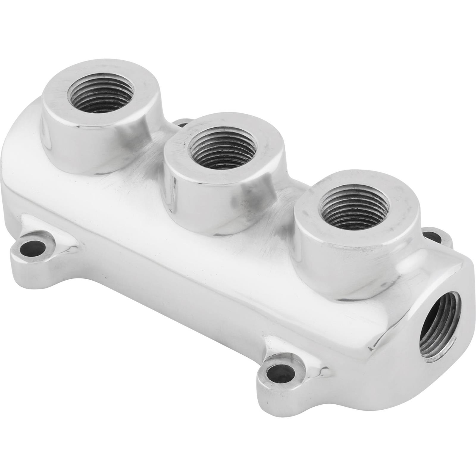 Speedway Polished Aluminum Fuel Block