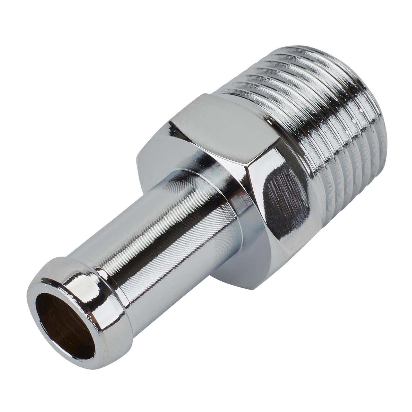 Straight Chrome Fitting 3 8 Inch Hose To 3 8 Inch NPT