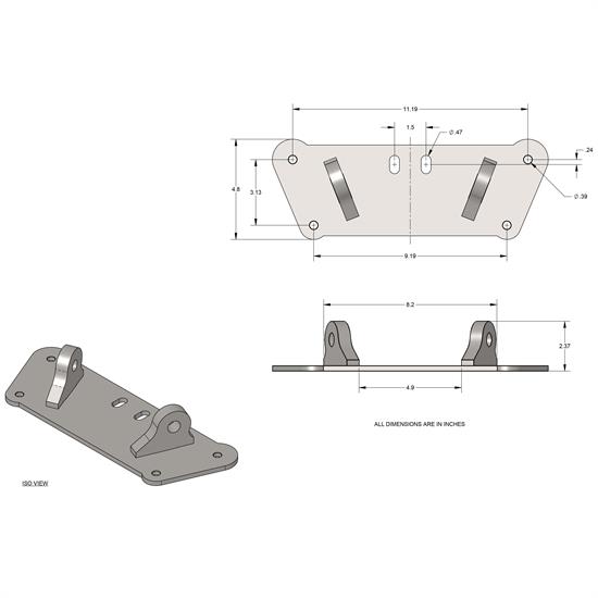 TH350 Transmission Wishbone Mount