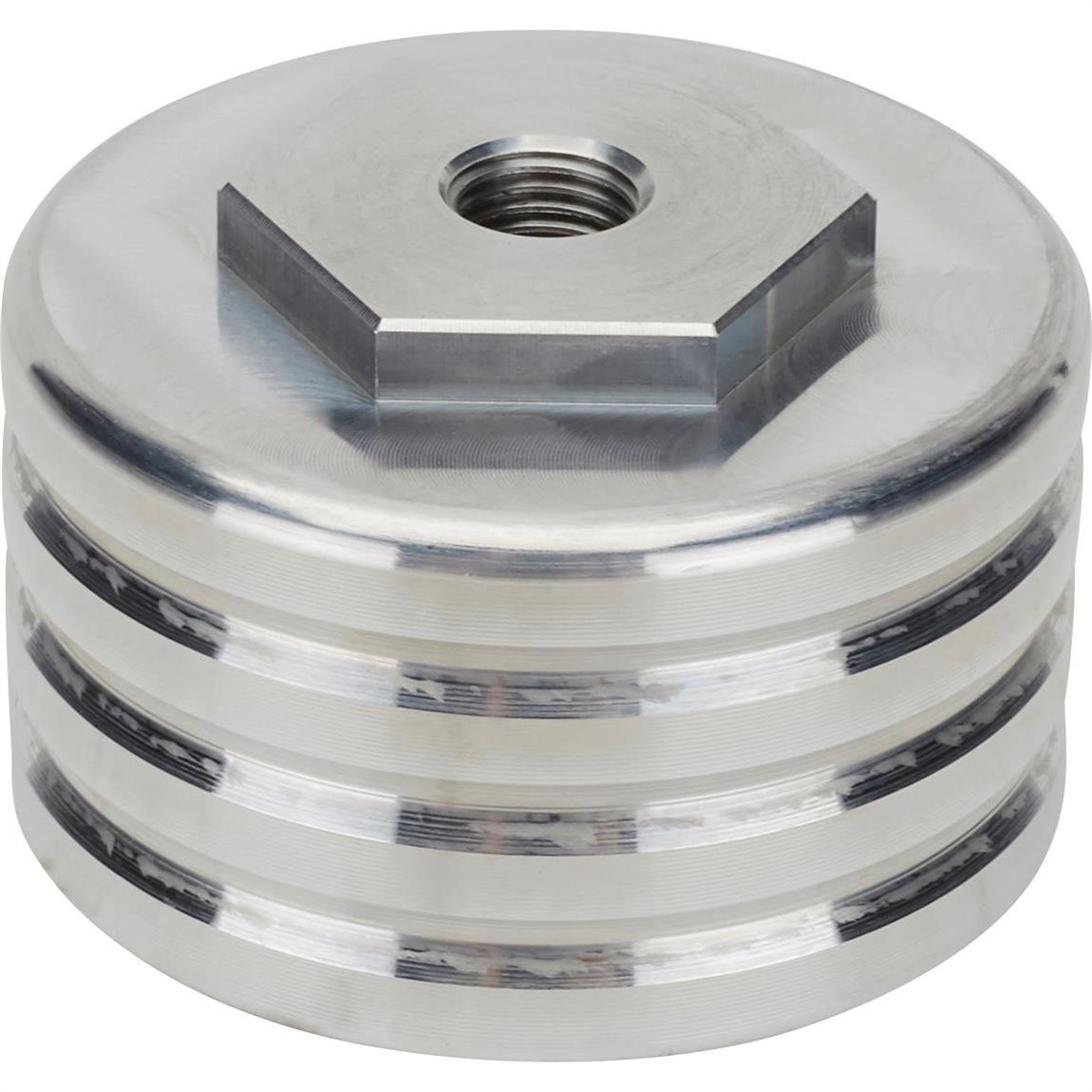 Speedway Aluminum Short Shock Cup, 7/16-20 Inch Thread, 1.5 Inch Tall