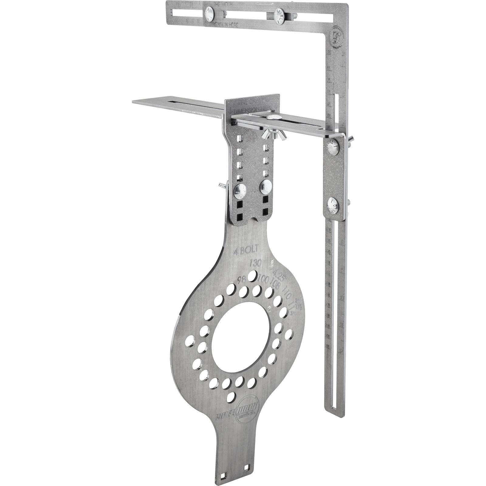 WheelWise™ 4-Lug Wheel Fitment Tool w/ Tire Size Attachment