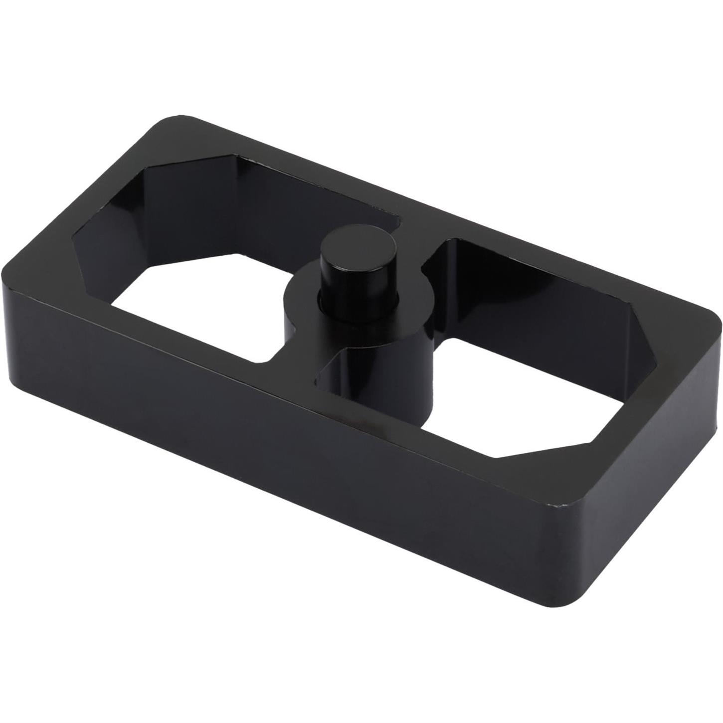 Black Aluminum 3 Inch Extruded Leaf Spring Lowering Block