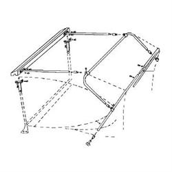 Deluxe 1915-25 Ford Model T Roadster/T-Bucket Top Bow Frame Kit