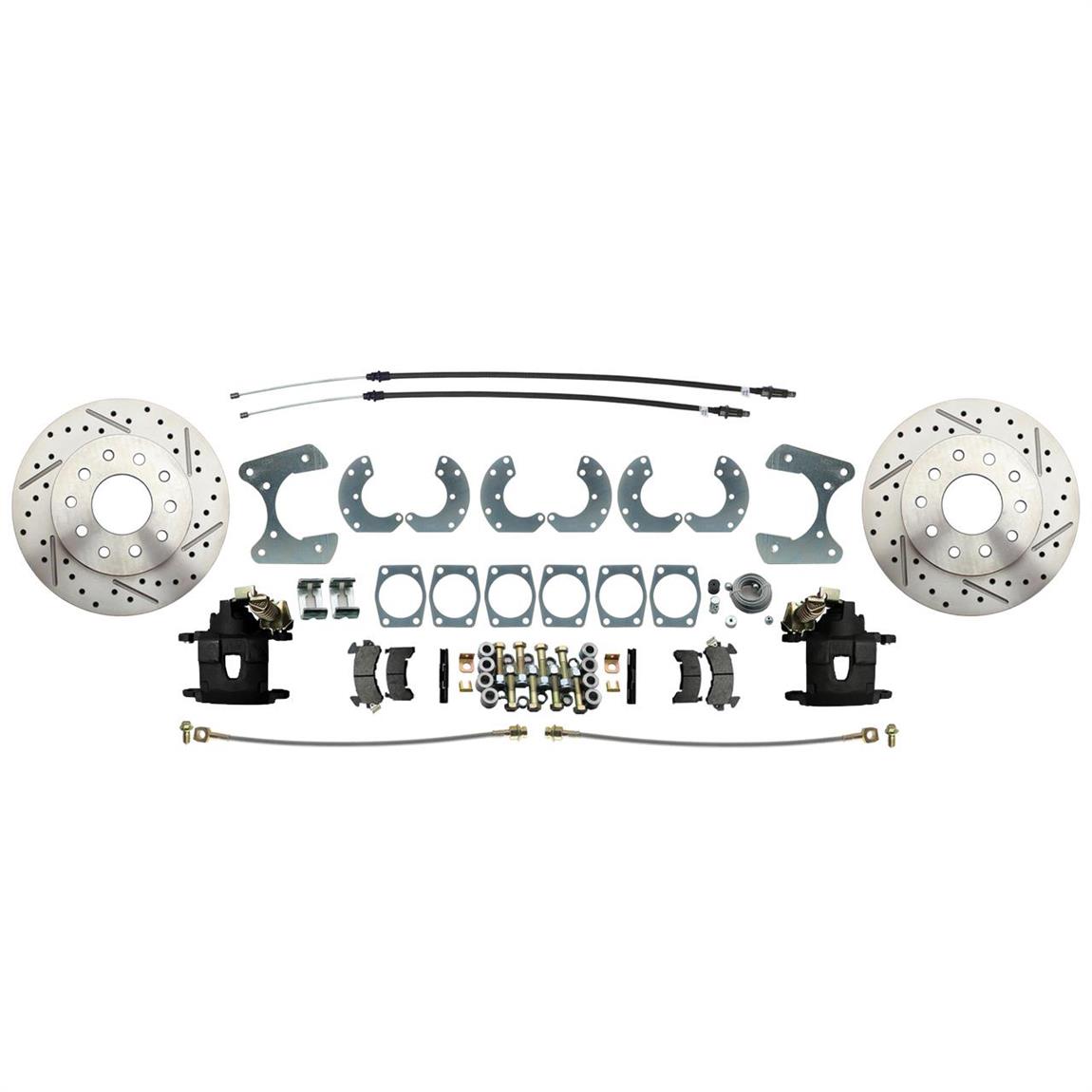 Universal Ford 9" Rear-End Disc Brake Conversion Kit, Black