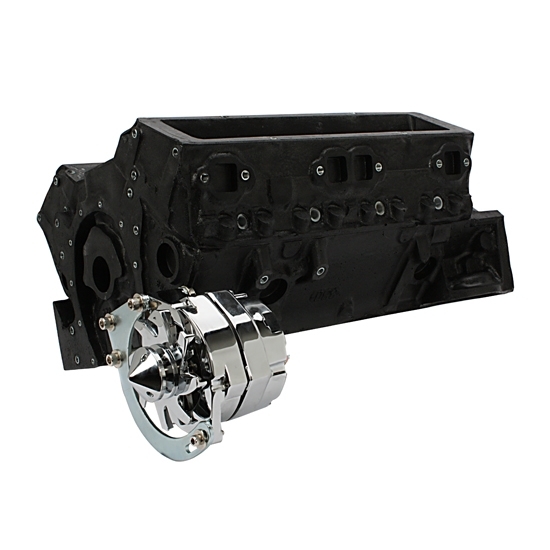 Small Block Chevy Low Mount Alternator Bracket, Chrome