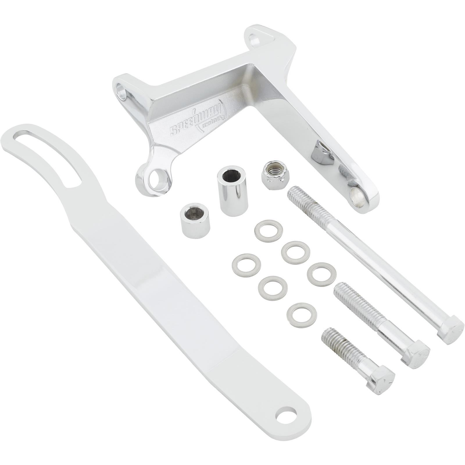 Small Block Chevy Upper Alternator Bracket, Chrome