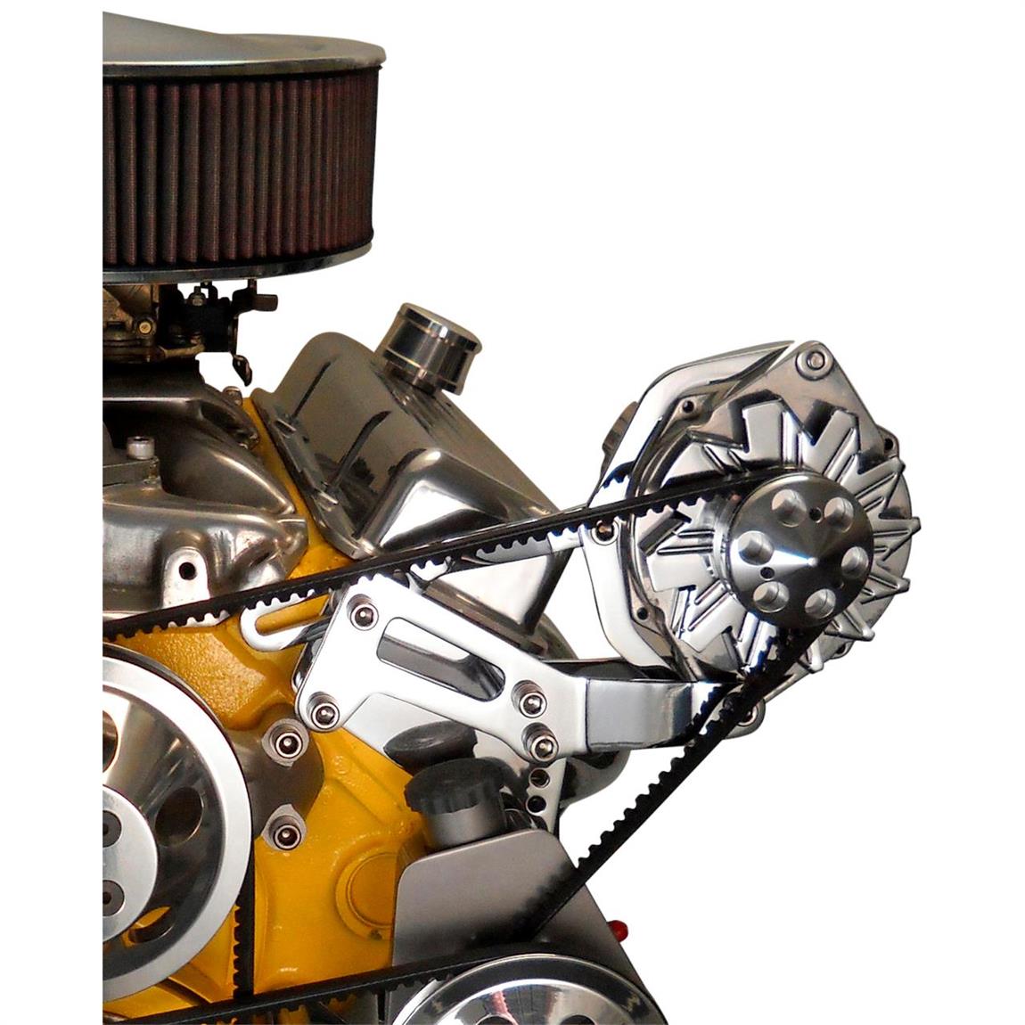 Bills Hot Rod Co. 1100 Series SBC Side Mount Alternator Bracket, Long