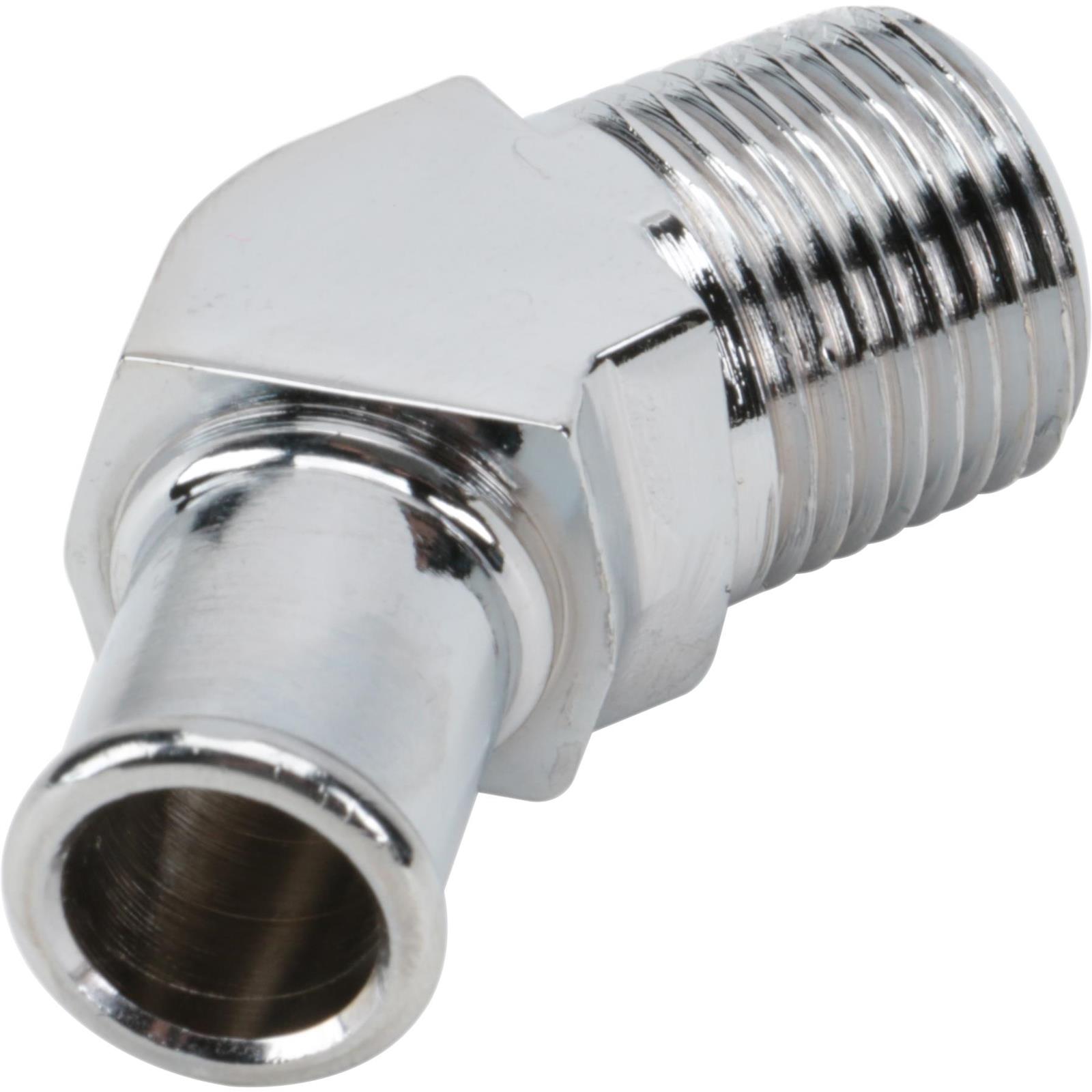 Bills Hot Rod Co 1008 Heater Hose Fitting 45 Deg 5 8 X 1 2