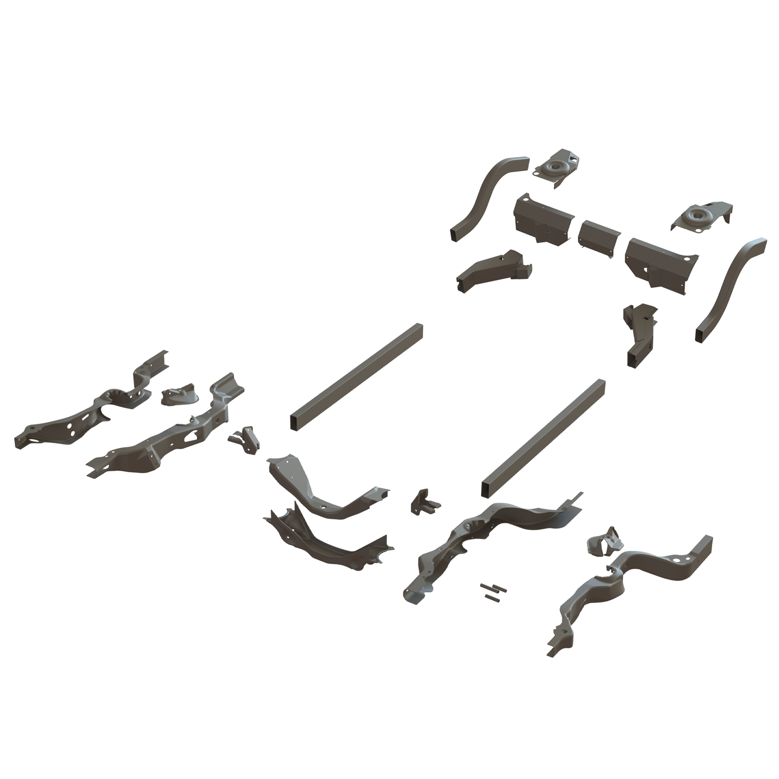 78-88 GM Metric Chassis Hobby Stock Car Frame, Front/Rear/Kit