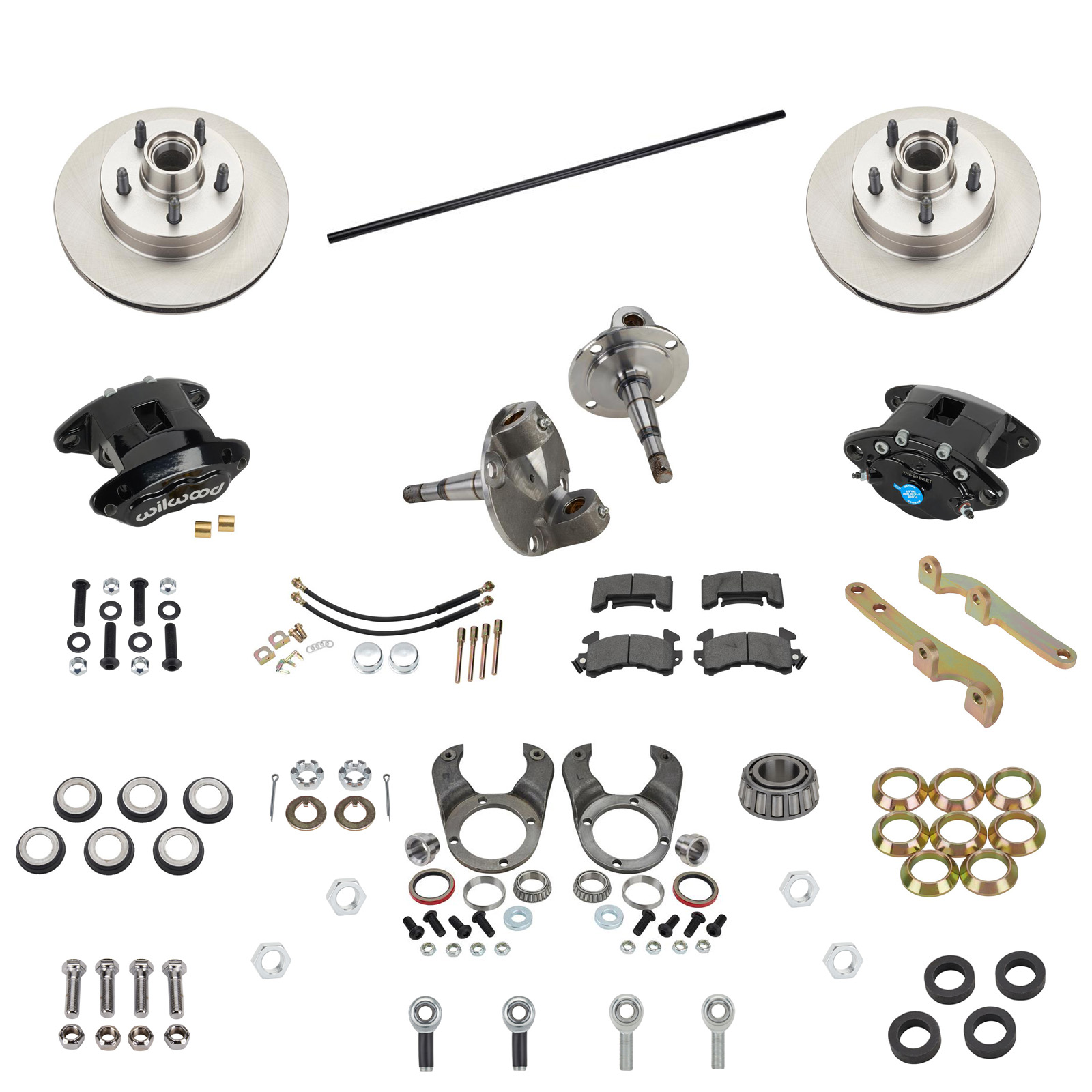 Ford 48" Axle Front Steering & Brake Kit W/ Wilwood Calipers
