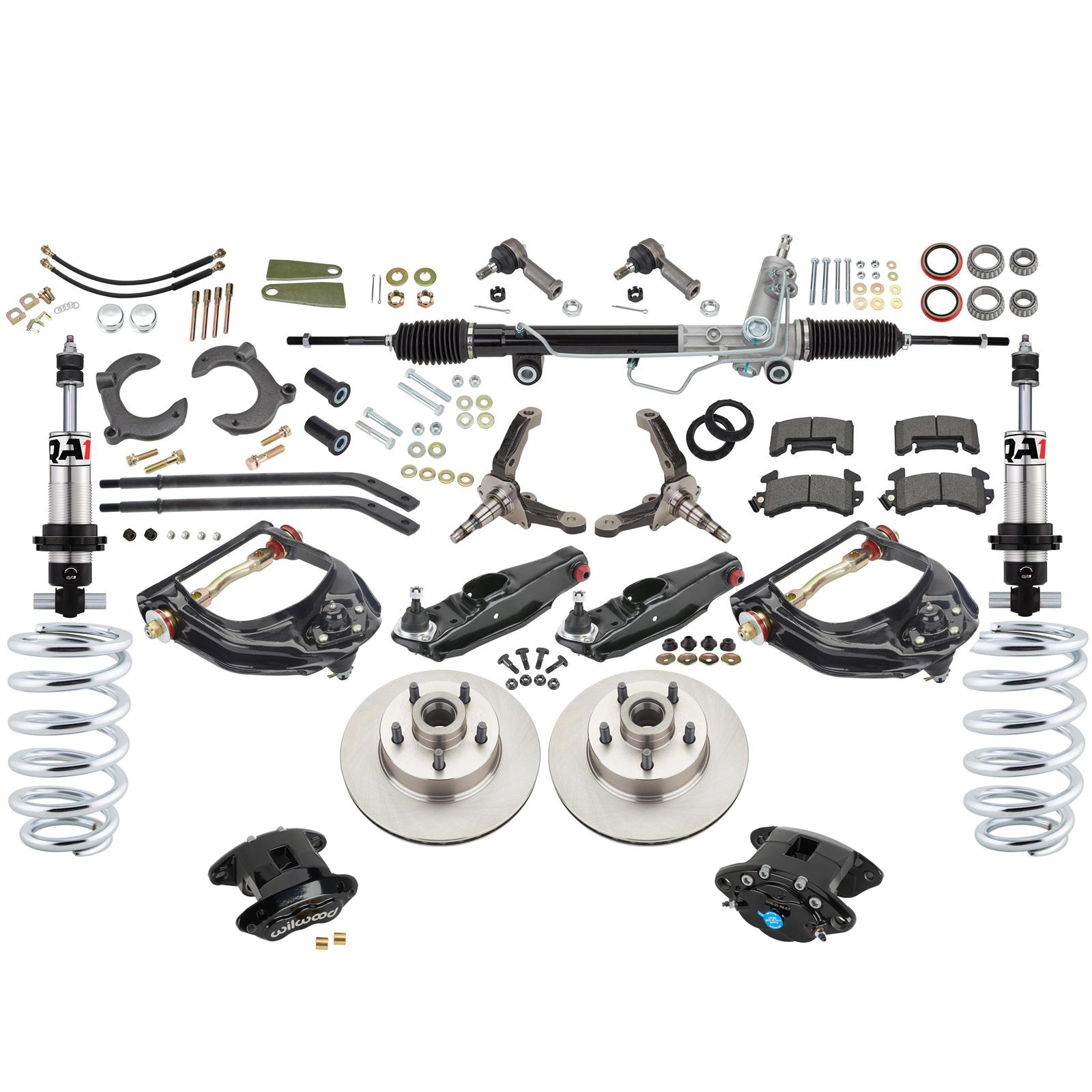 Mustang II IFS New Control Arm Kit W/Wilwood Calipers