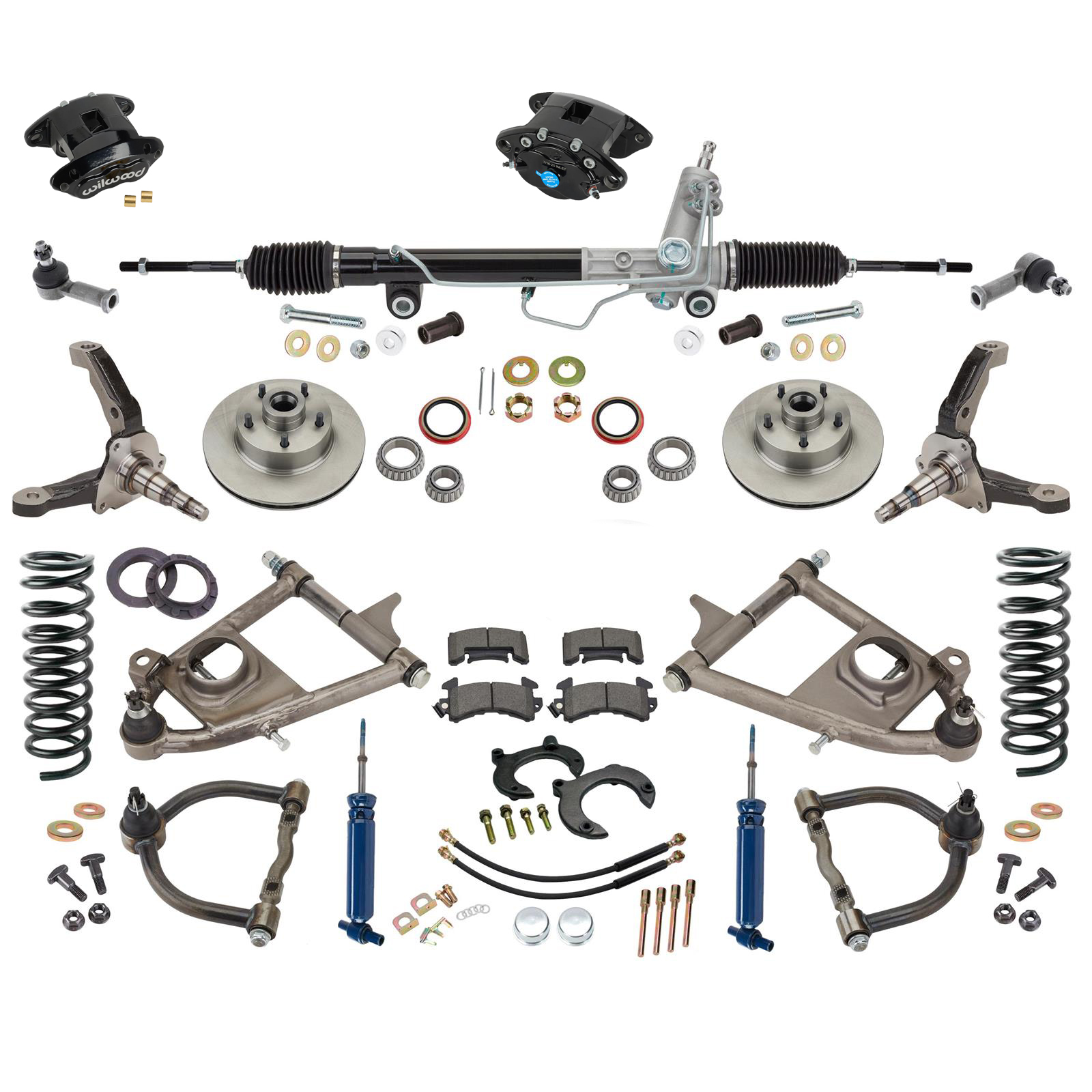 Mustang II IFS Standard Control Arm Kit W/Wilwood Calipers