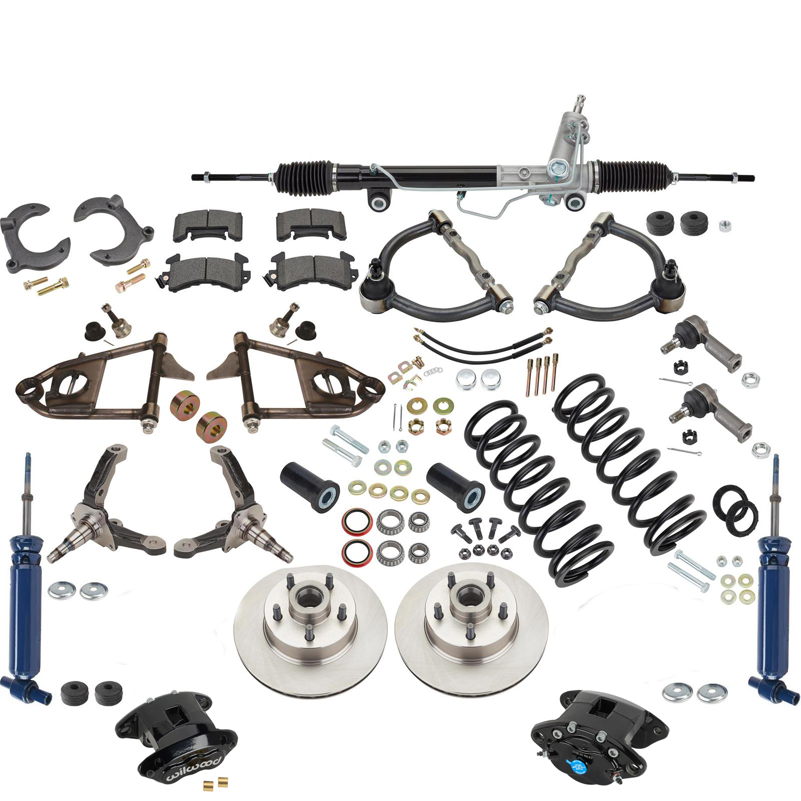 Mustang II IFS Narrow Control Arm Kit W/Wilwood Calipers