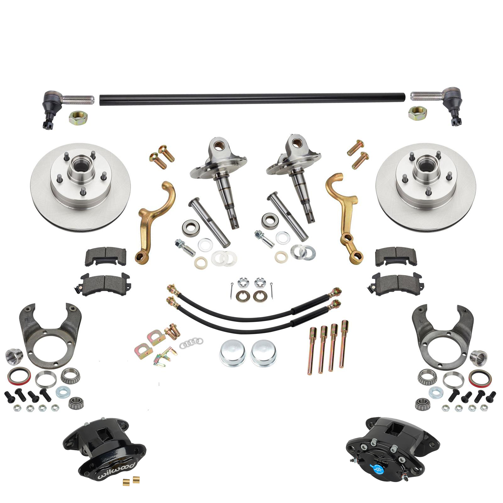 Ford 48 Inch Axle Steering and Brake Kit W/ Wilwood Calipers