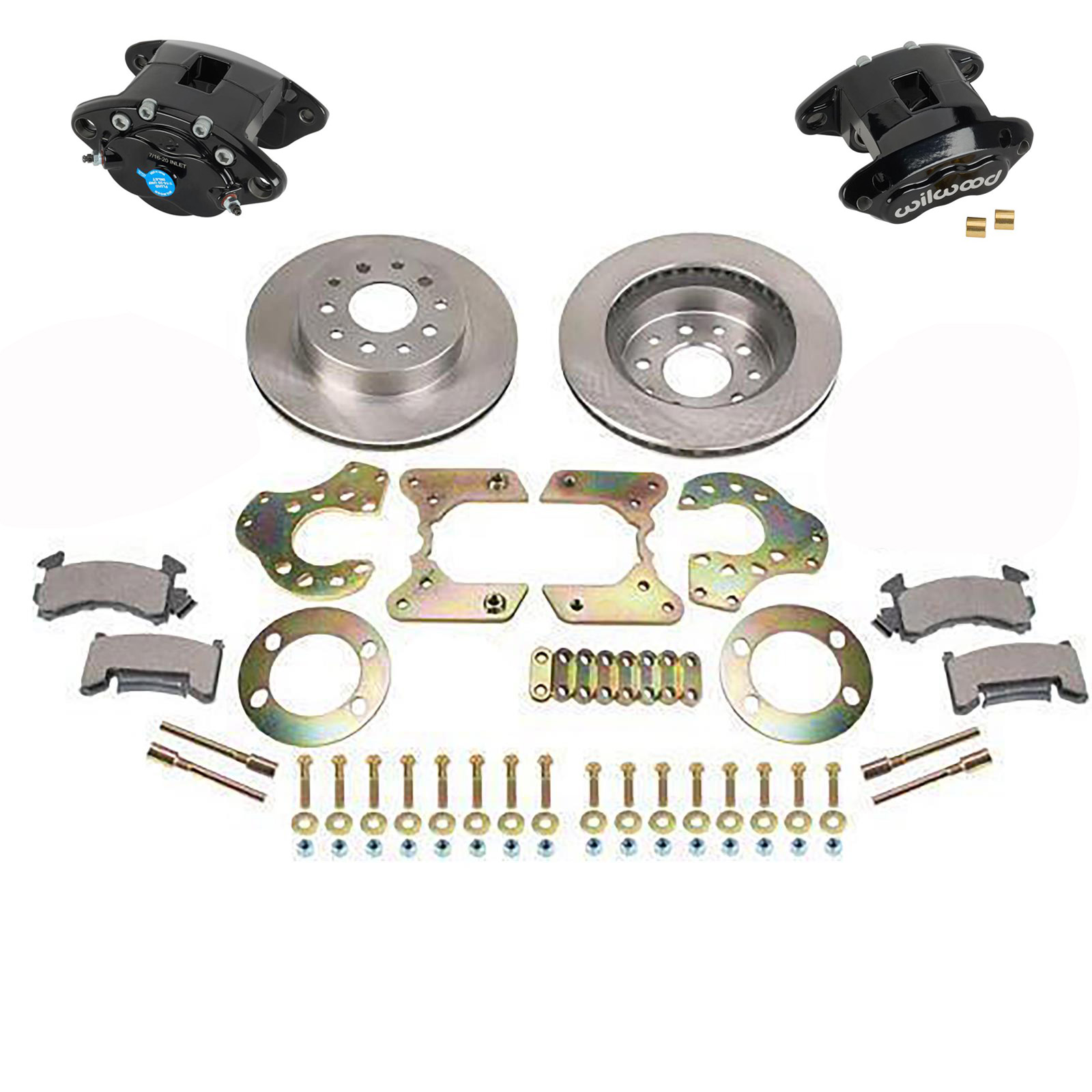 Bolt-On Front/Rear Brake Kit for Ford Spindle W/ Wilwood Calipers