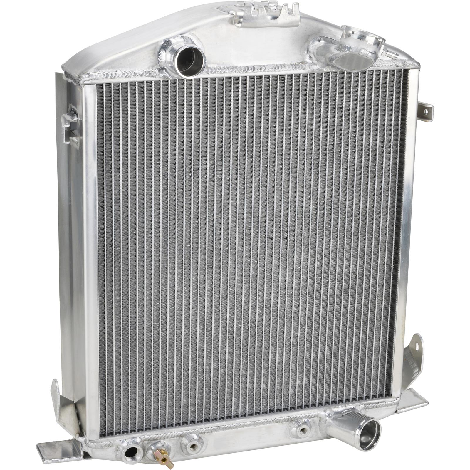 4-1/2 Inch Chopped 1932 Lo-Boy Aluminum Radiator - 2 Row Radiator, Downflow
