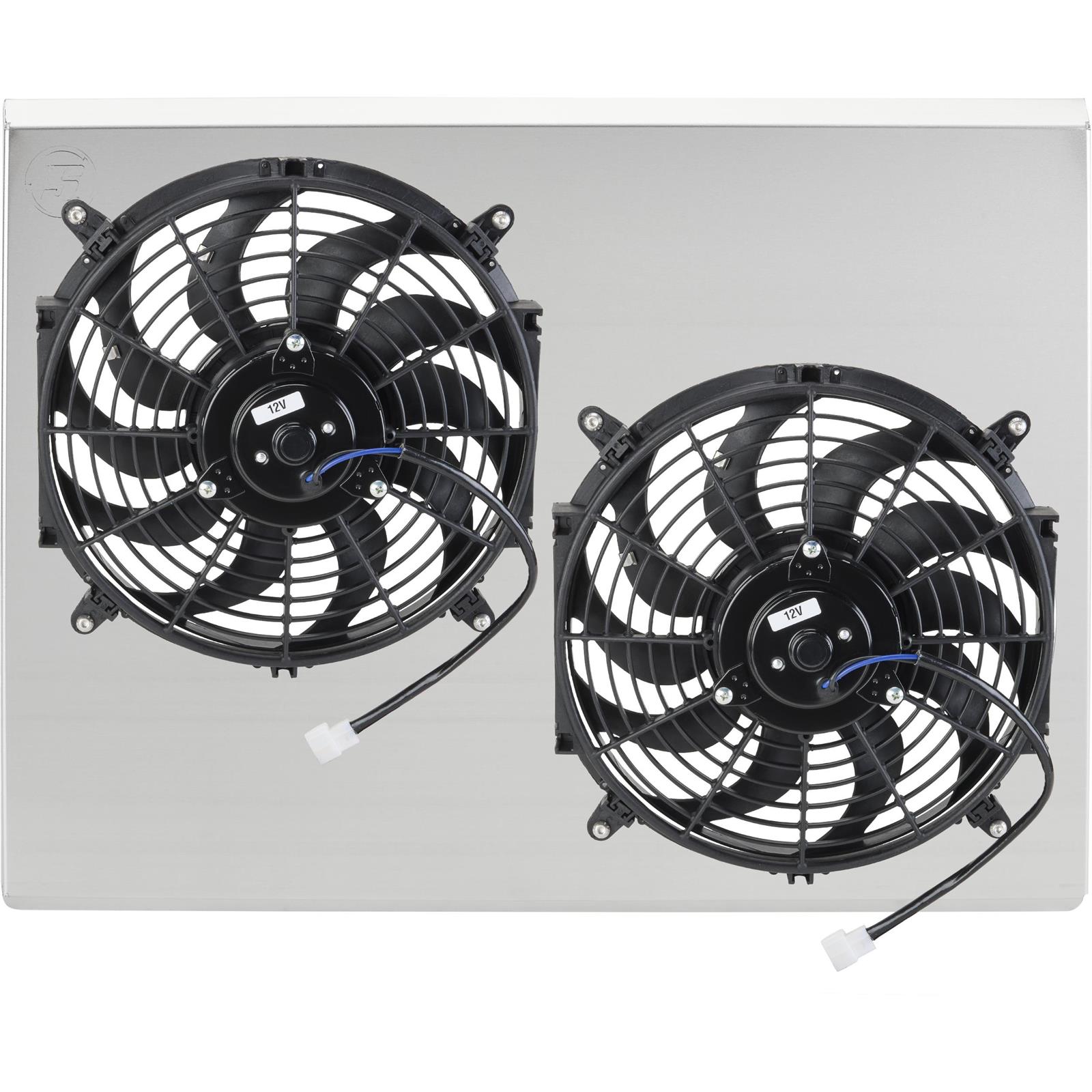 Dual Electric Fan & Shroud Kit for Speedway Aluminum Radiators