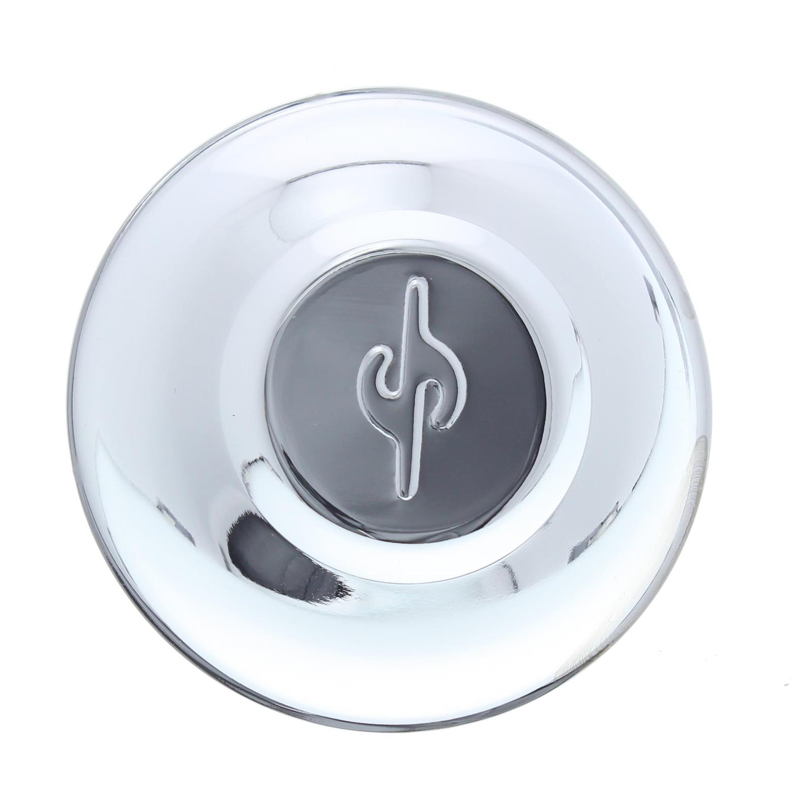 Pedal Car Parts, AMF/BMC Car S Chrome Hubcap, 3 Inch Diameter