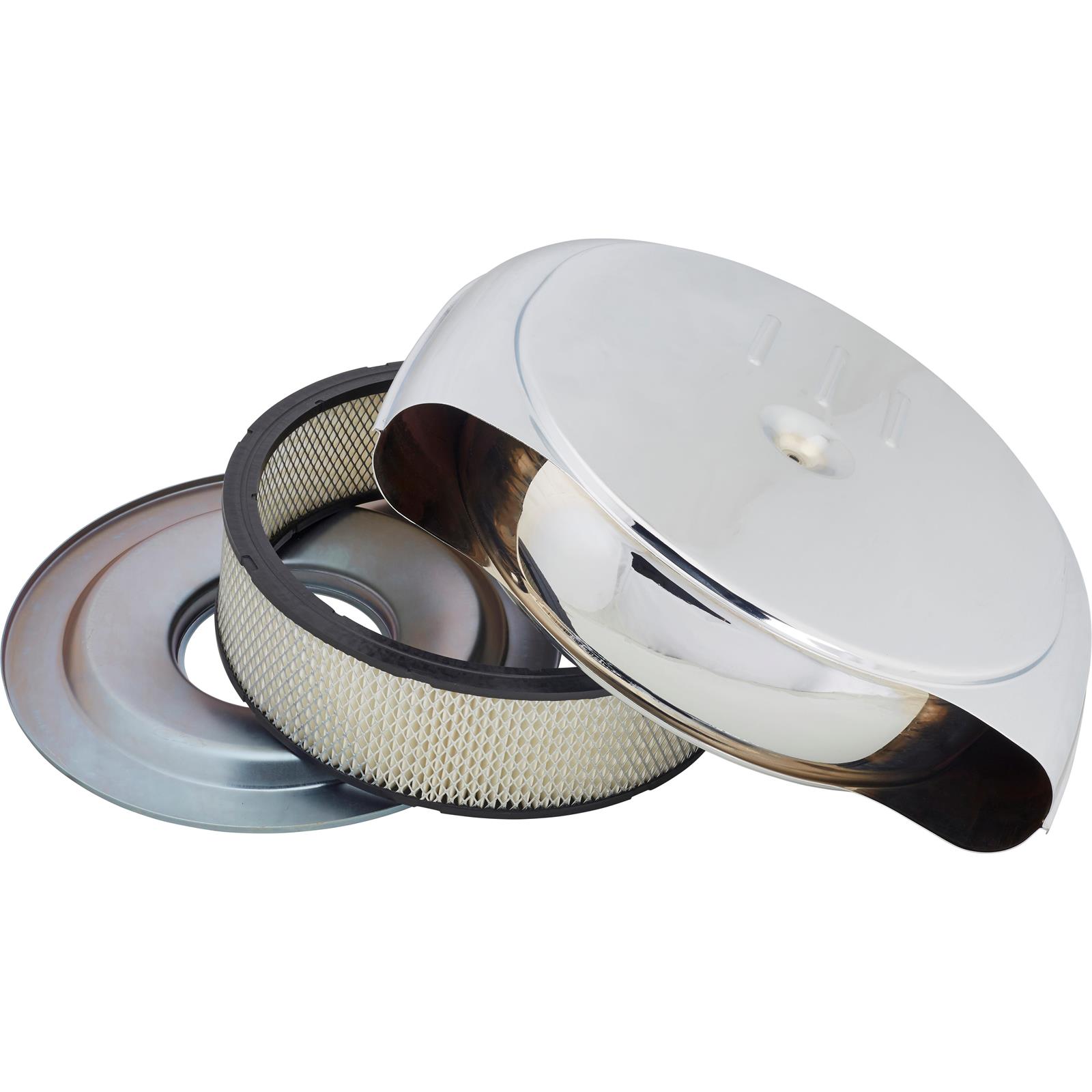 Retro Air Cleaner, Steel, 1951-56 Cadillac/Oldsmobile, Chrome