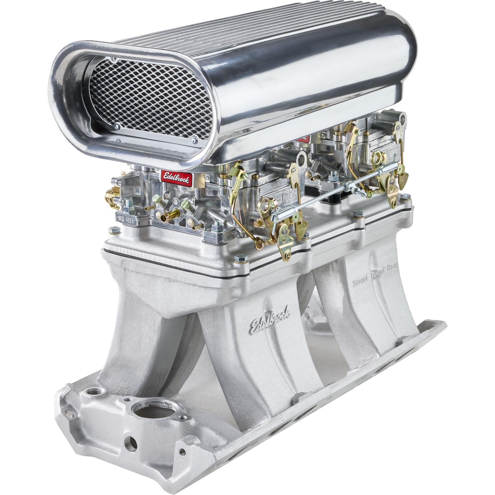 Big Block Chevy Street Tunnel Ram Kit, Polished Scoop