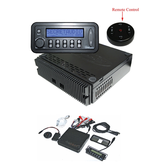 Custom Autosound Secret Audio Radio SS, Hideaway,200 Watt,AM/FM Stereo