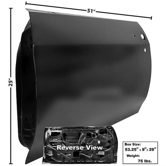 Dynacorn 1485M 70-72 Chevelle Coupe/Convertible Door Shell LH