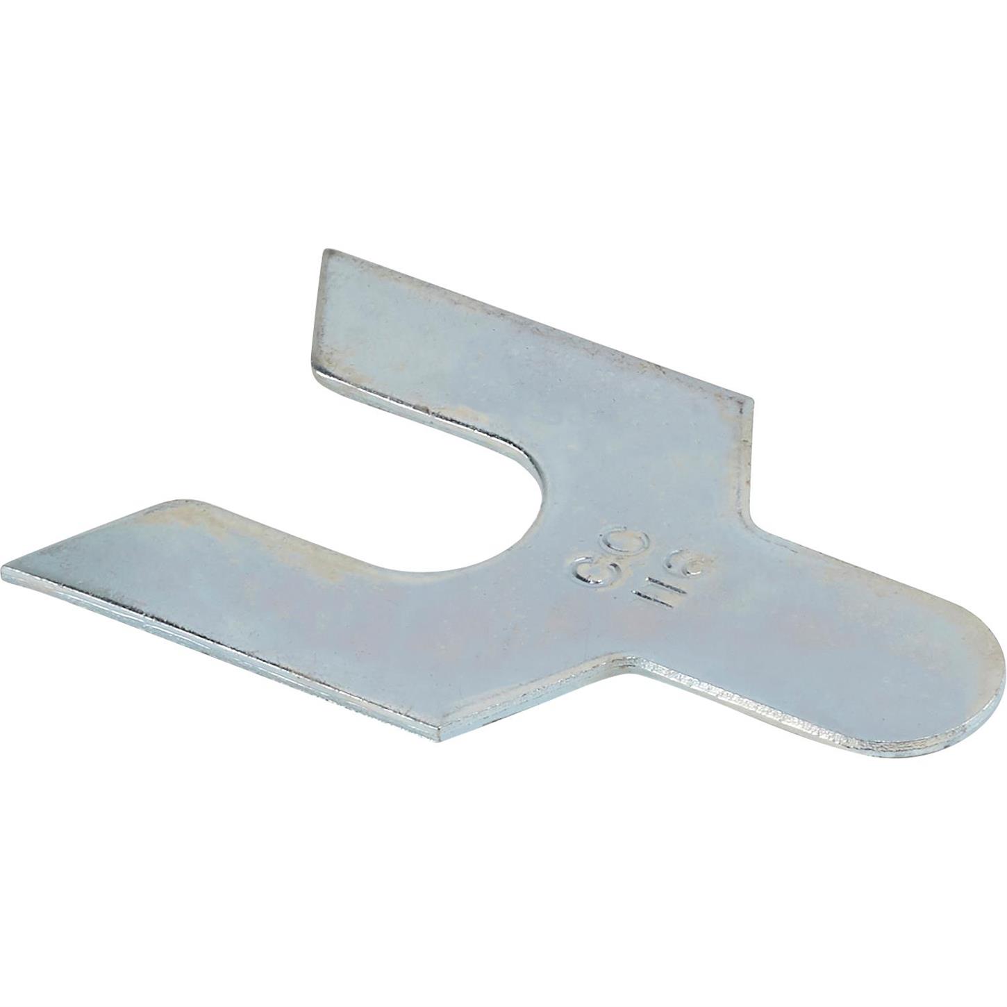1/16 Inch Alignment Shim, Zinc Finish
