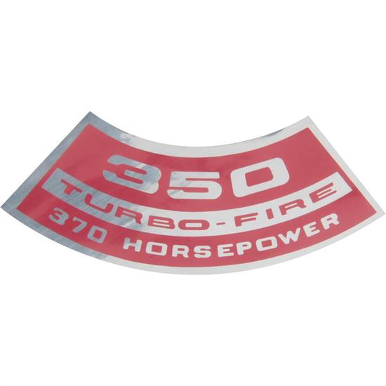 Jim Osborn DC0085 Turbo Fire 350 370 HP Air Cleaner Decal