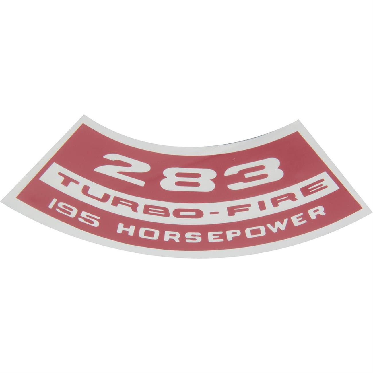 Jim Osborn DC0051 Air Cleaner Turbo Fire 283 195 HP Decal