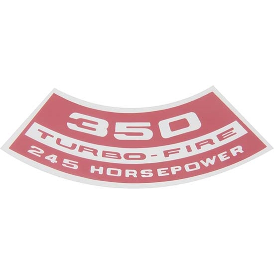 Jim Osborn DC0167 Turbo Fire 350/245HP Air Cleaner Decal