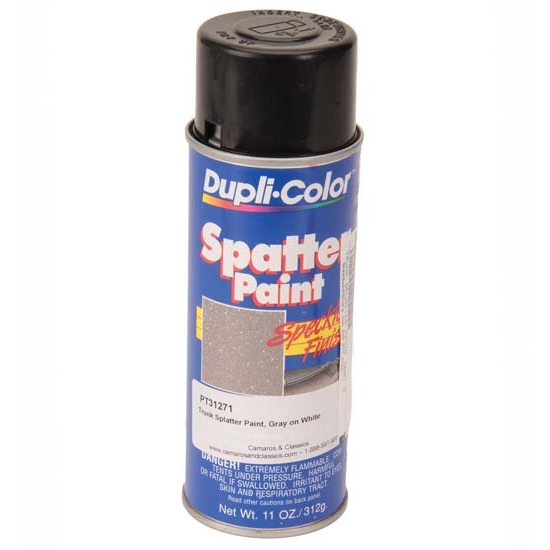 Trunk Splatter Paint, Gray & White