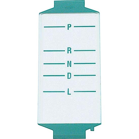 OER 3919160 Floor Shift Plate Indicator Lens, 68-69 Camaro Powerglide