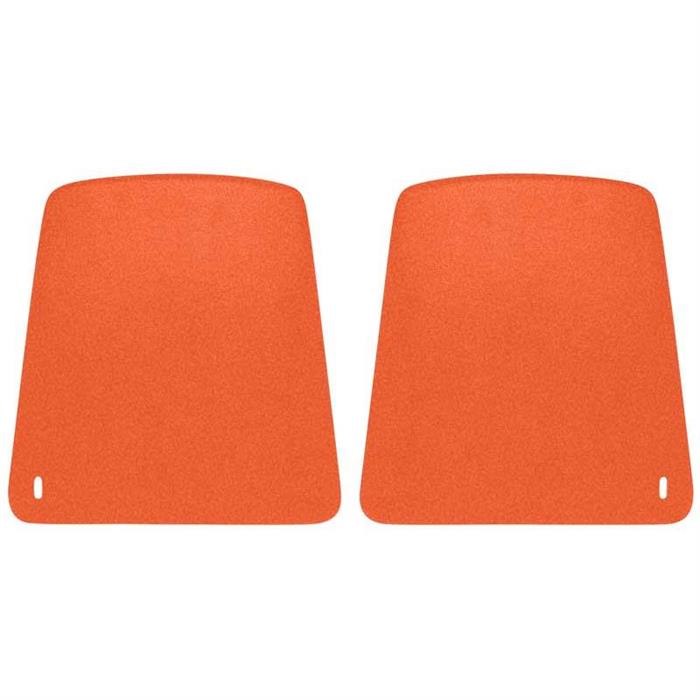 OER K1011 69 Camaro Bucket Seat Back Panels, Hugger Orange, Pair
