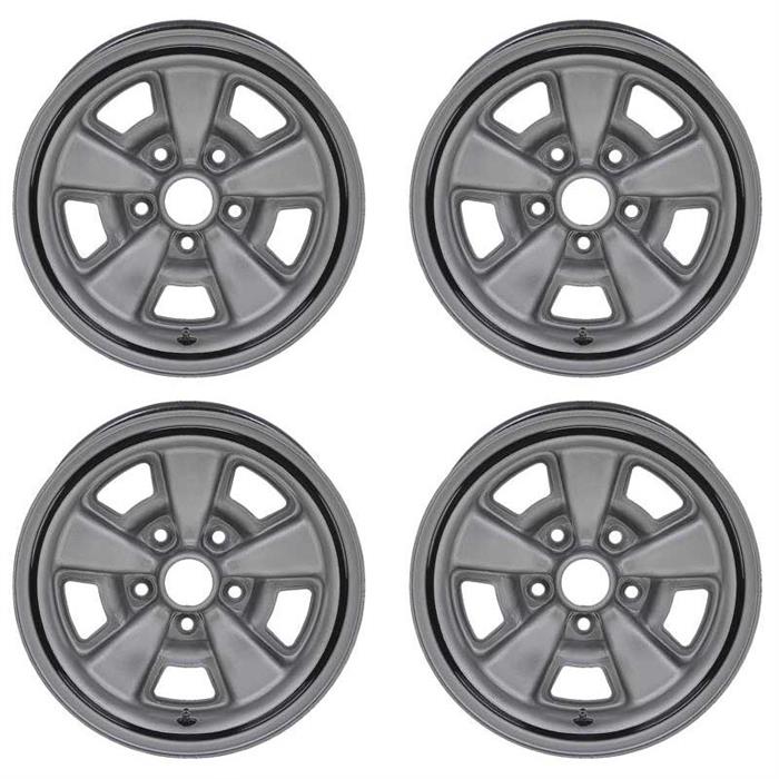 OER R3045 1970-81 Camaro Z28-Style 5-Spoke Steel Wheel Set