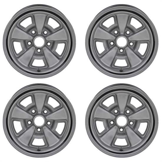 OER R3045 1970-81 Camaro Z28-Style 5-Spoke Steel Wheel Set