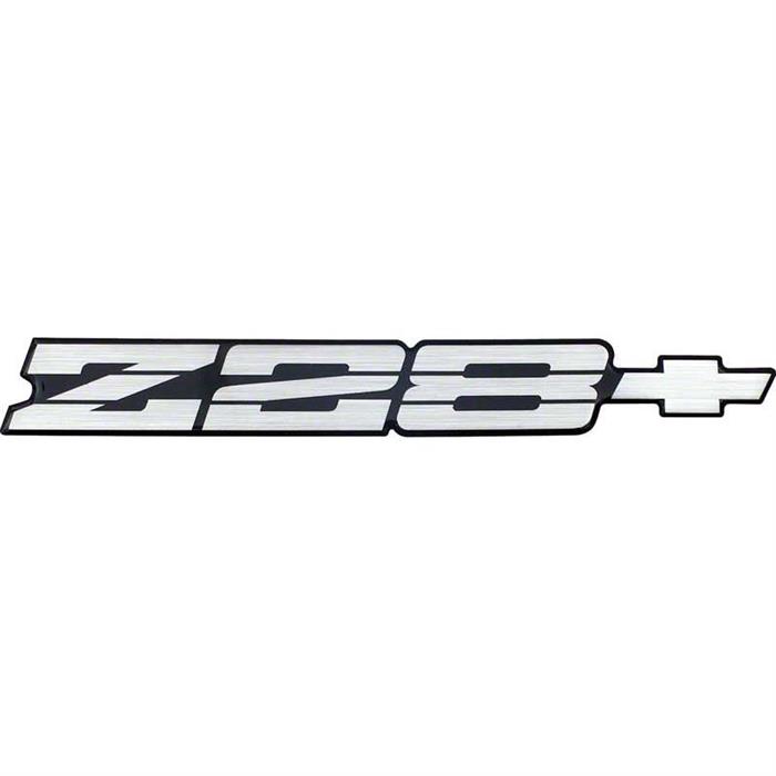 OER 10158545 91-92 Camaro Z28 Silver/Black Rear Panel Emblem