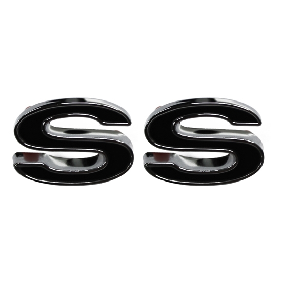Trim Parts 6811 SS Fender Emblem for 1969-72 Camaro, Black