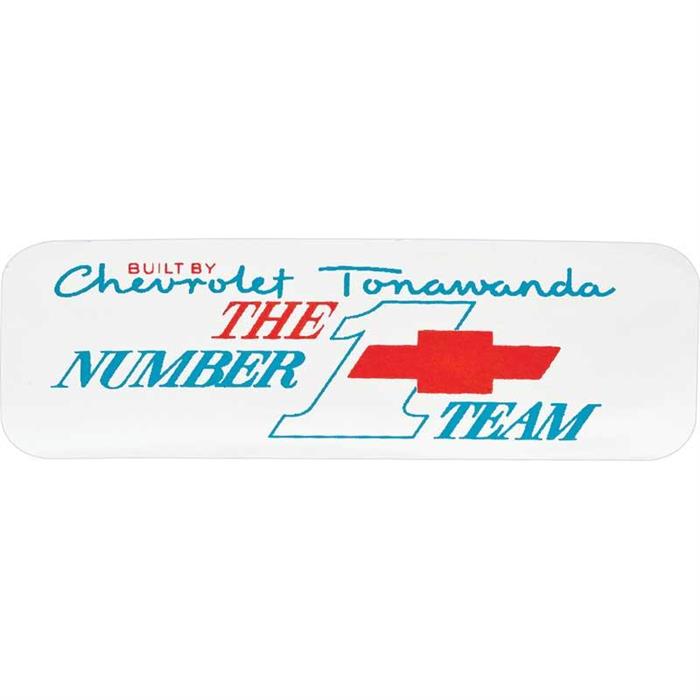 OER 258555 Tonawanda #1 Team Valve Cover Decal