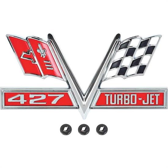 OER 3878607 1966-67 In427 Turbo Jet In Fender Emblem