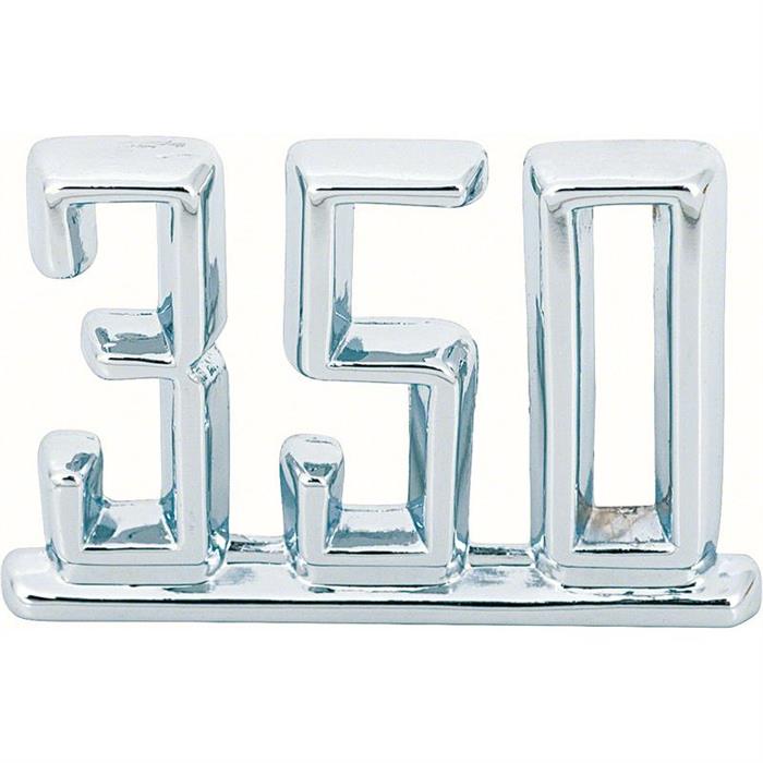 OER 3905718 67 Camaro 350 Front Fender Emblem